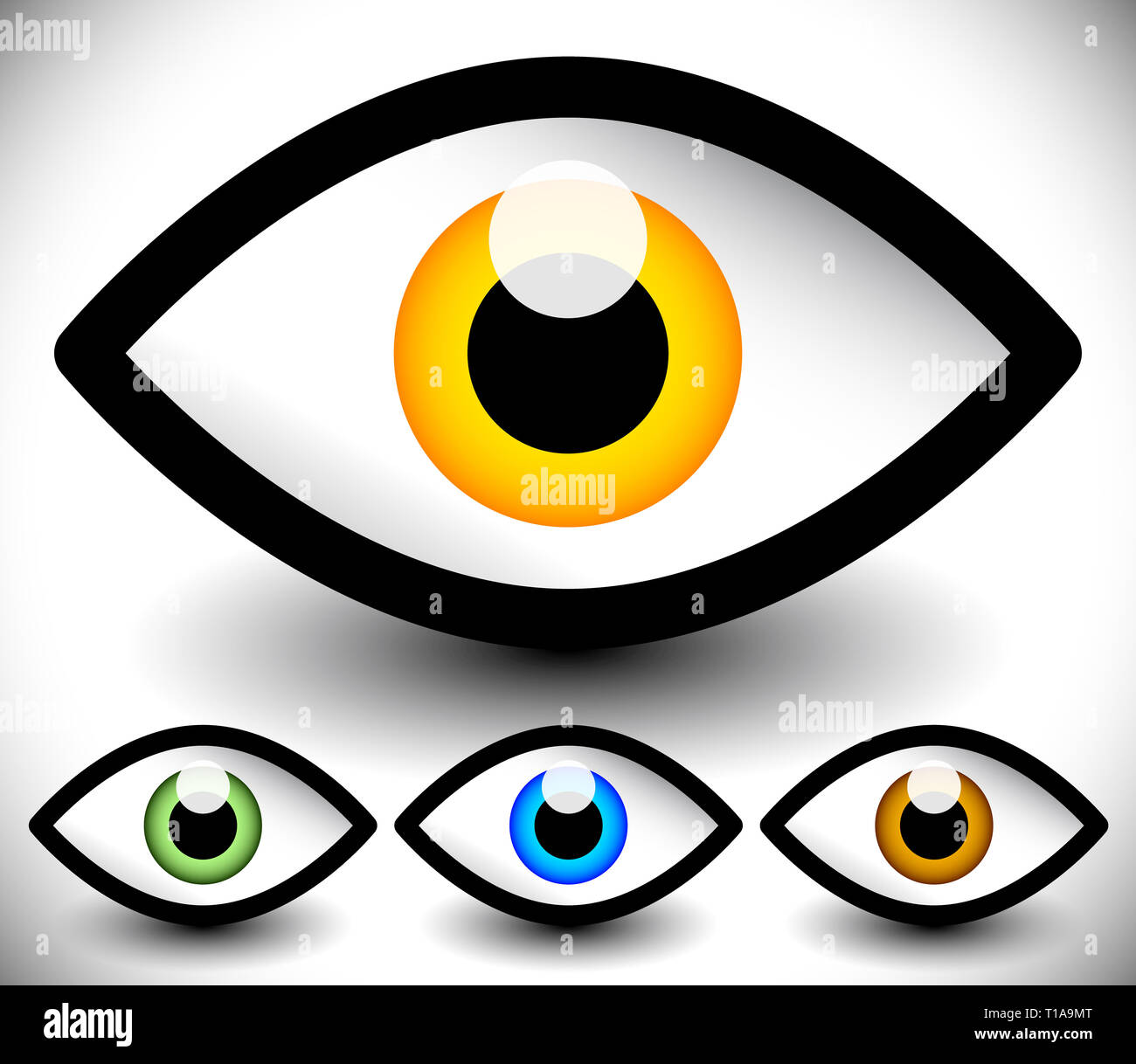 Eye graphic. Vision, seeing, sight, observation. Vector Stock Photo - Alamy