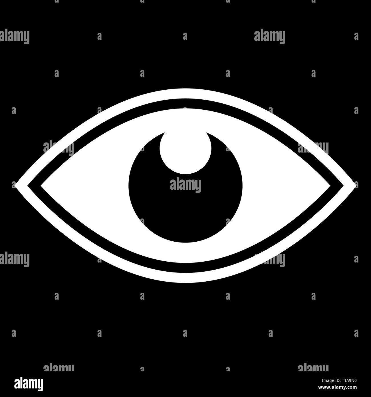 Eye graphic. Vision, seeing, sight, observation. Vector Stock Photo - Alamy