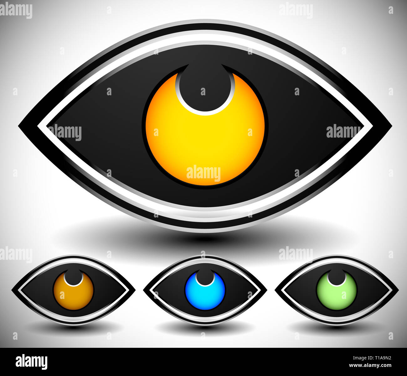 Eye graphic. Vision, seeing, sight, observation. Vector Stock Photo - Alamy