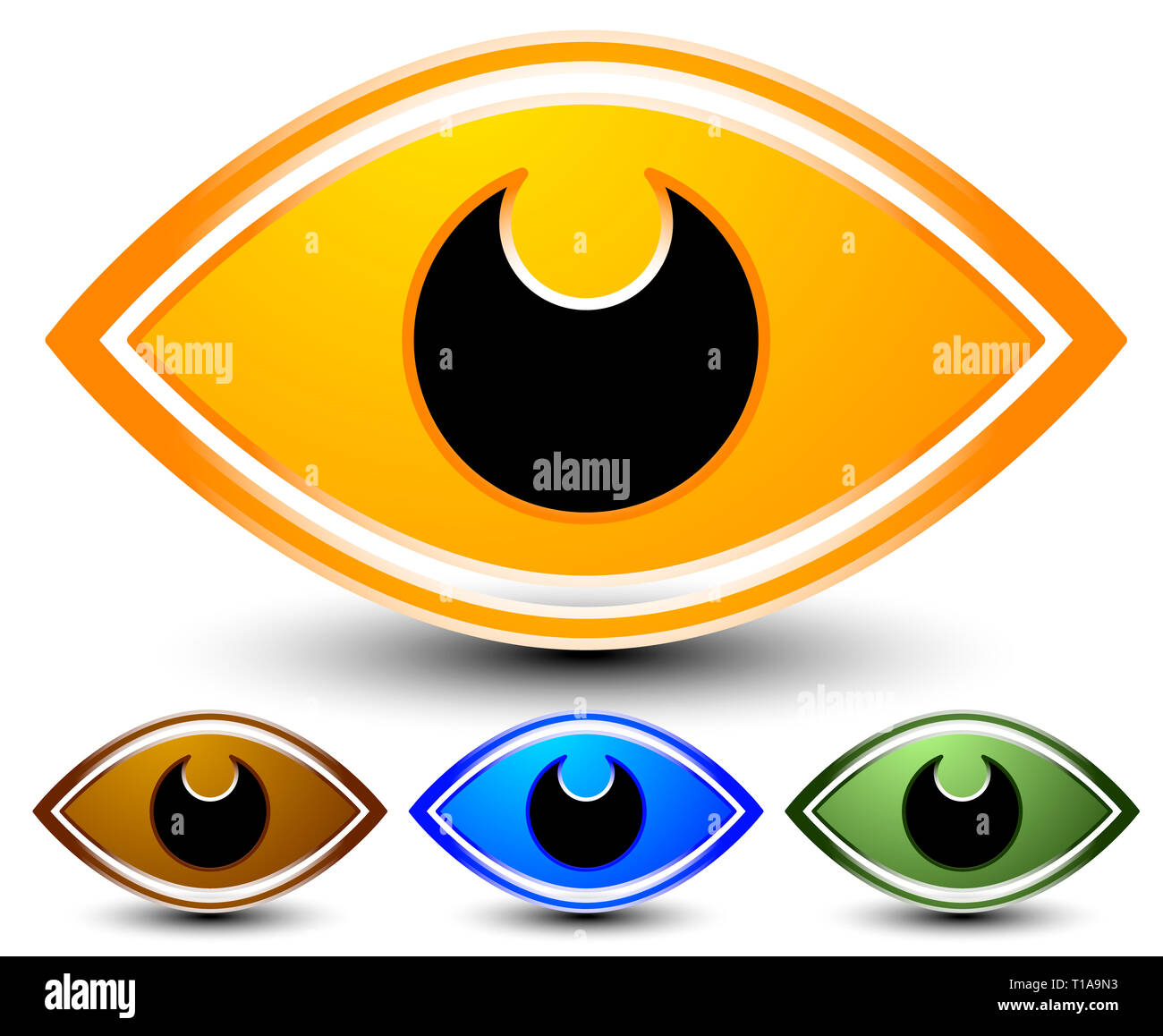 Eye graphic. Vision, seeing, sight, observation. Vector Stock Photo - Alamy