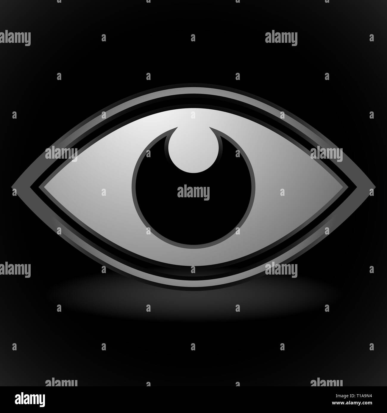 Eye graphic. Vision, seeing, sight, observation. Vector Stock Photo - Alamy