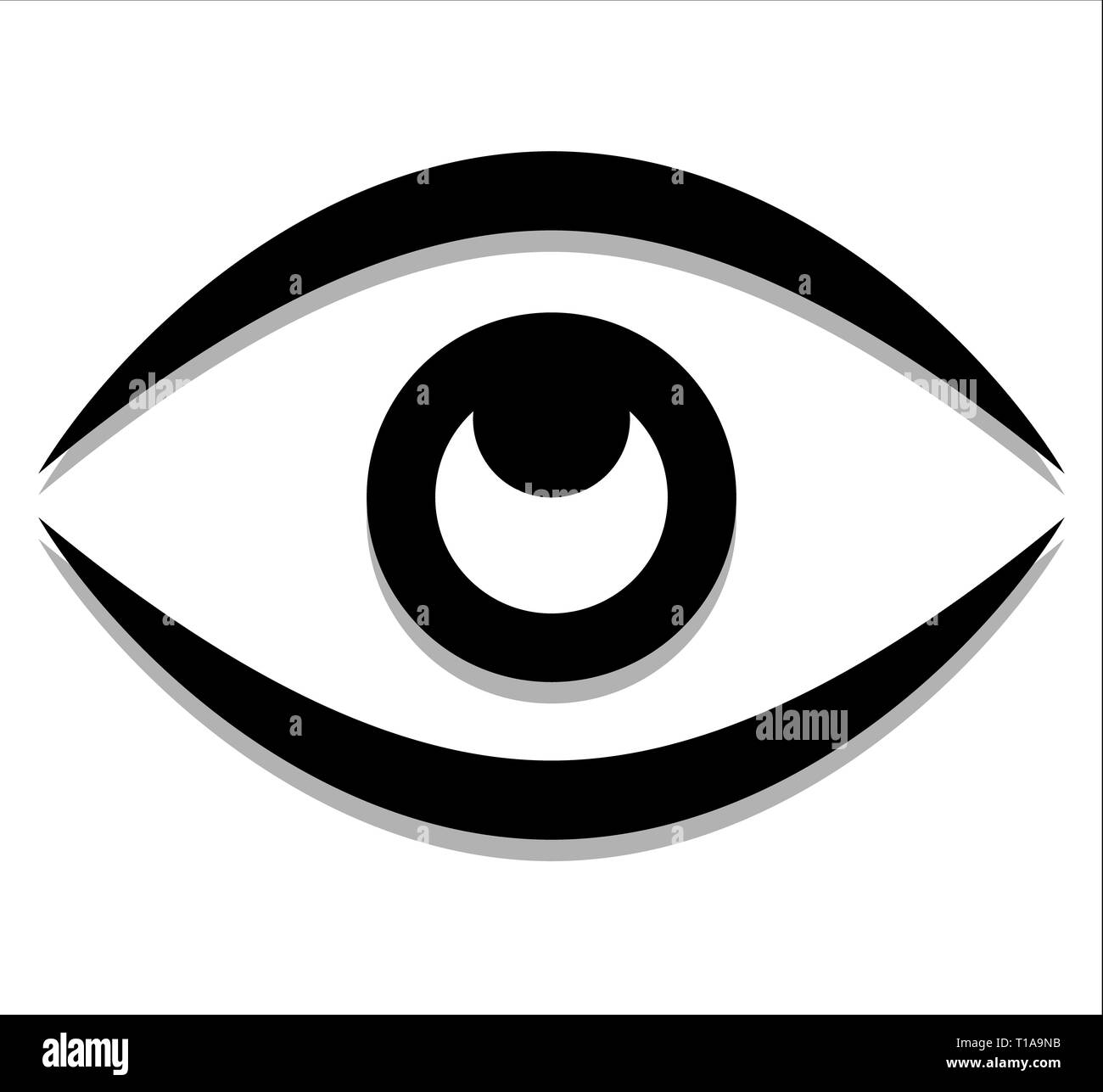 Eye graphic. Vision, seeing, sight, observation. Vector Stock Photo - Alamy