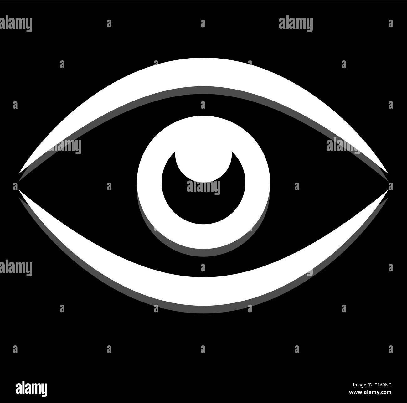 Eye graphic. Vision, seeing, sight, observation. Vector Stock Photo - Alamy