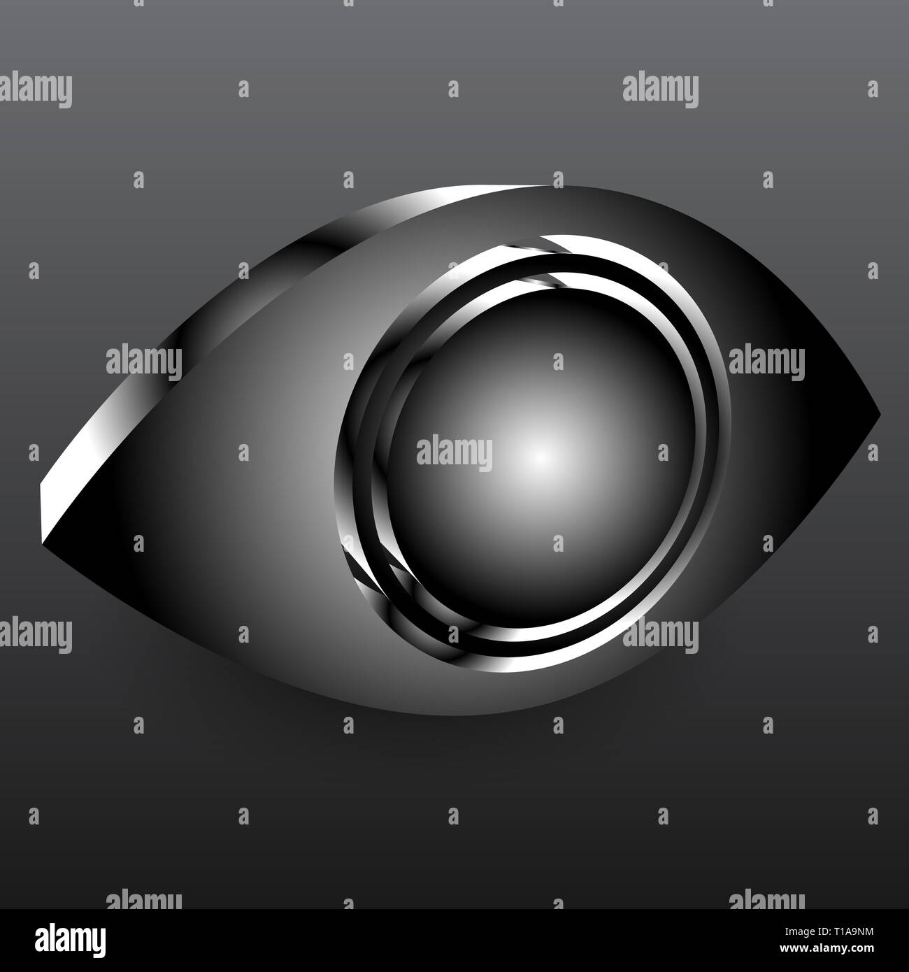 Eye graphic. Vision, seeing, sight, observation. Vector Stock Photo - Alamy