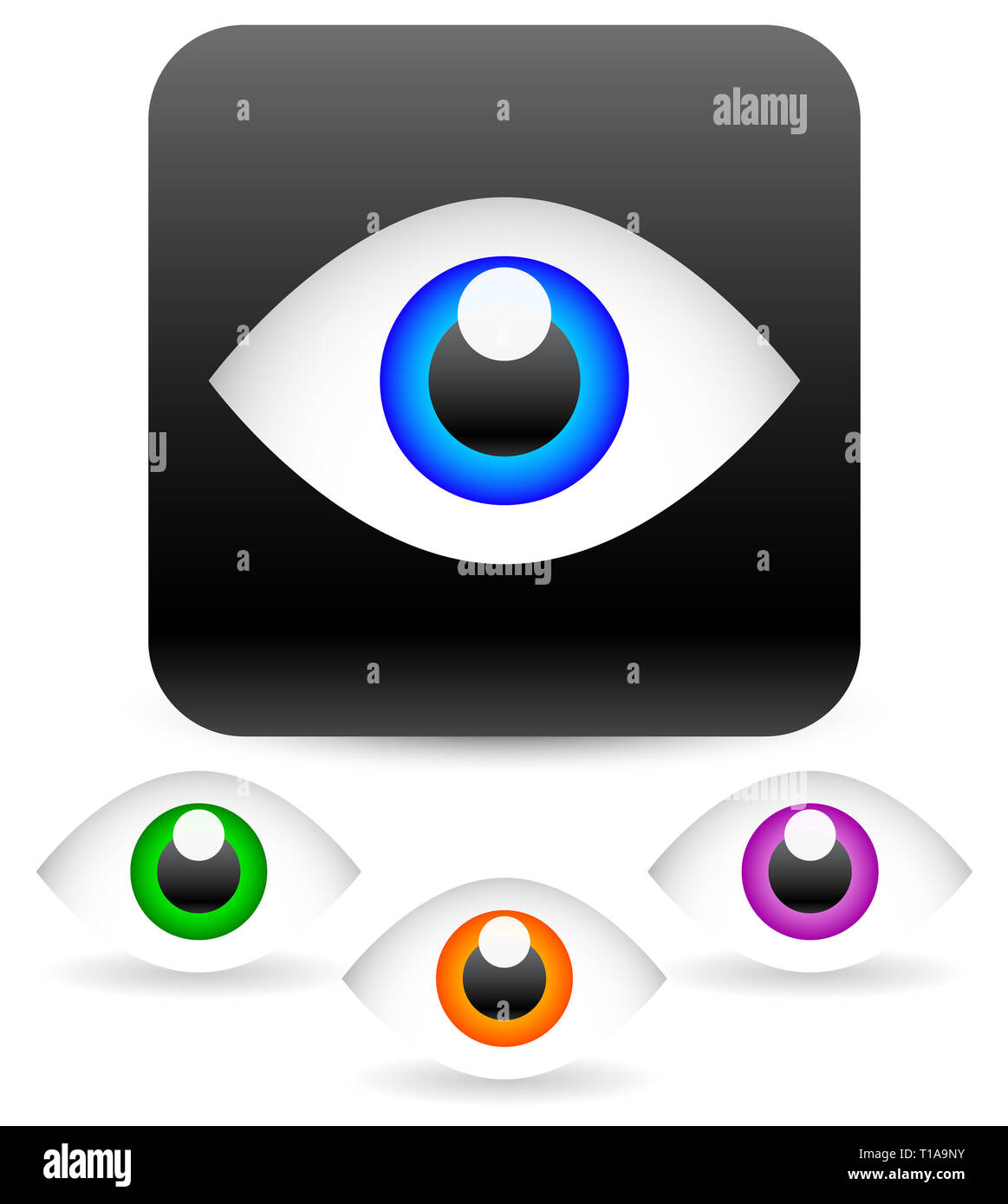 Eye vector graphics. Eyeball, vision, optics vector Stock Photo - Alamy