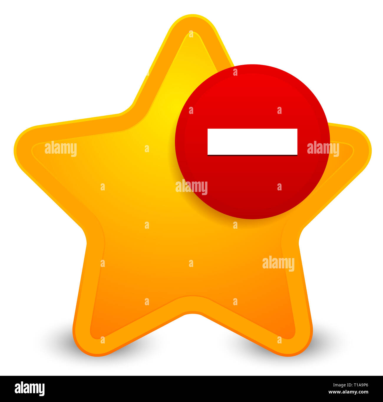 Remove from favourites icon Stock Photo - Alamy