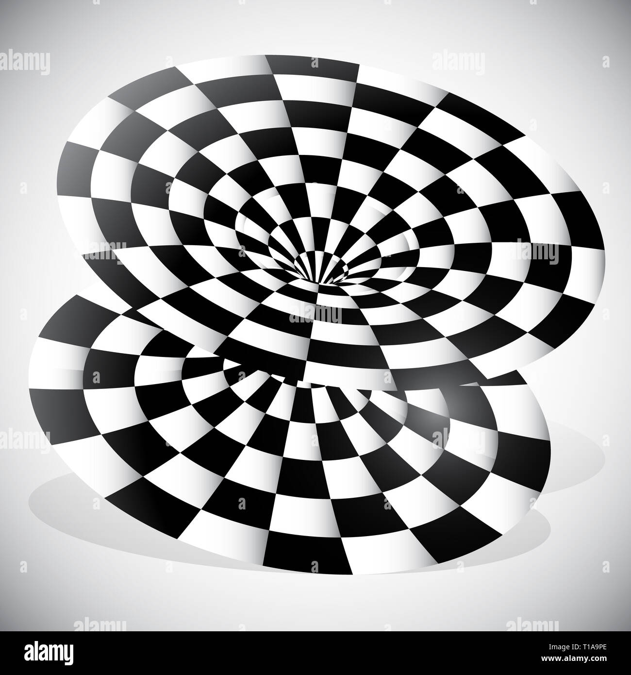 Abstract Object with Checkered Surface Stock Photo - Alamy