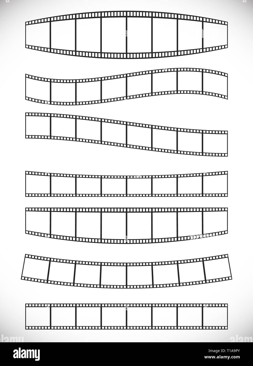 Film strips with effects Stock Photo - Alamy