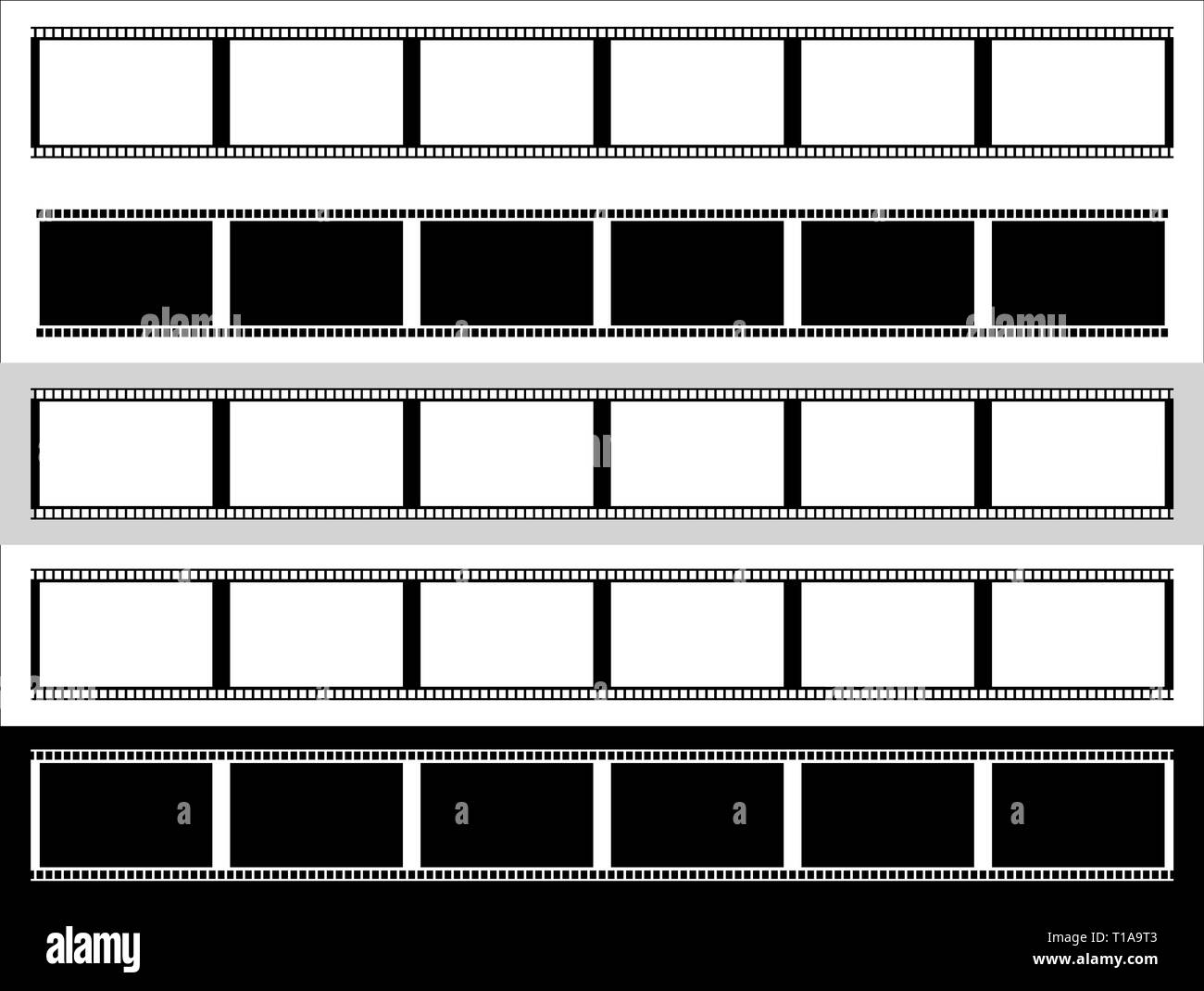 Film strip vector graphics for photography concepts Stock Photo - Alamy