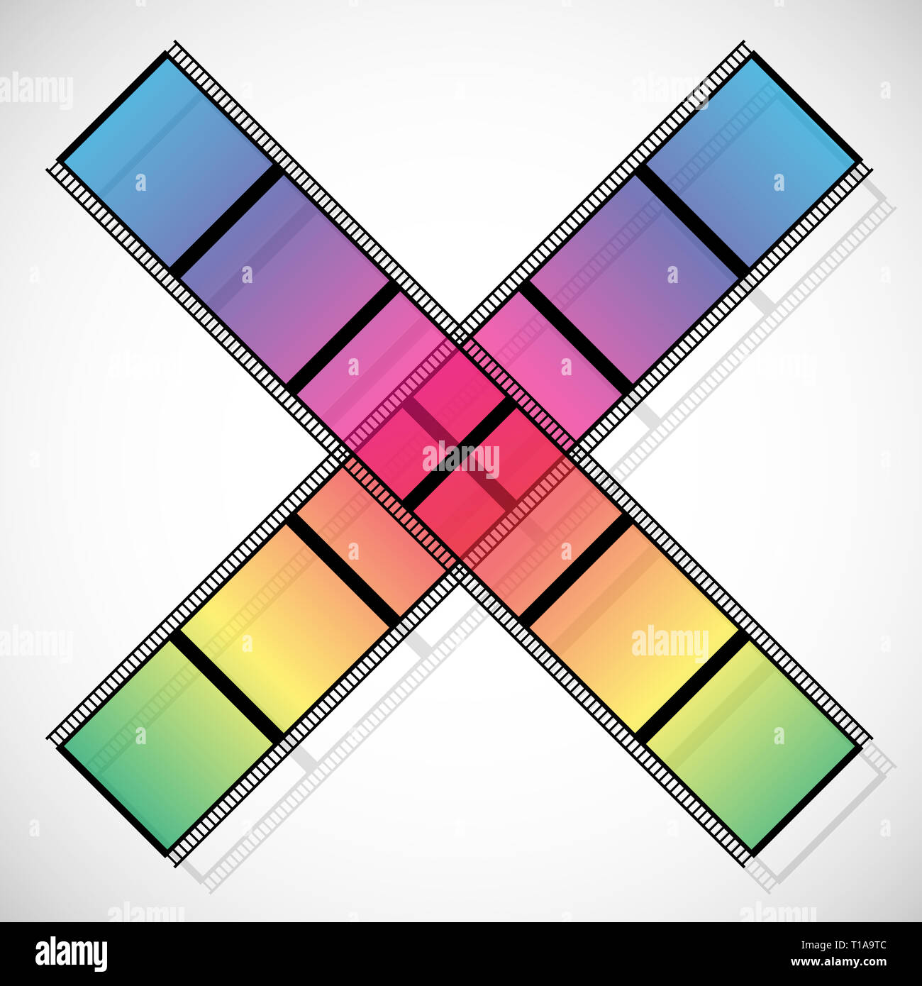 Film strip vector graphics for photography concepts Stock Photo - Alamy