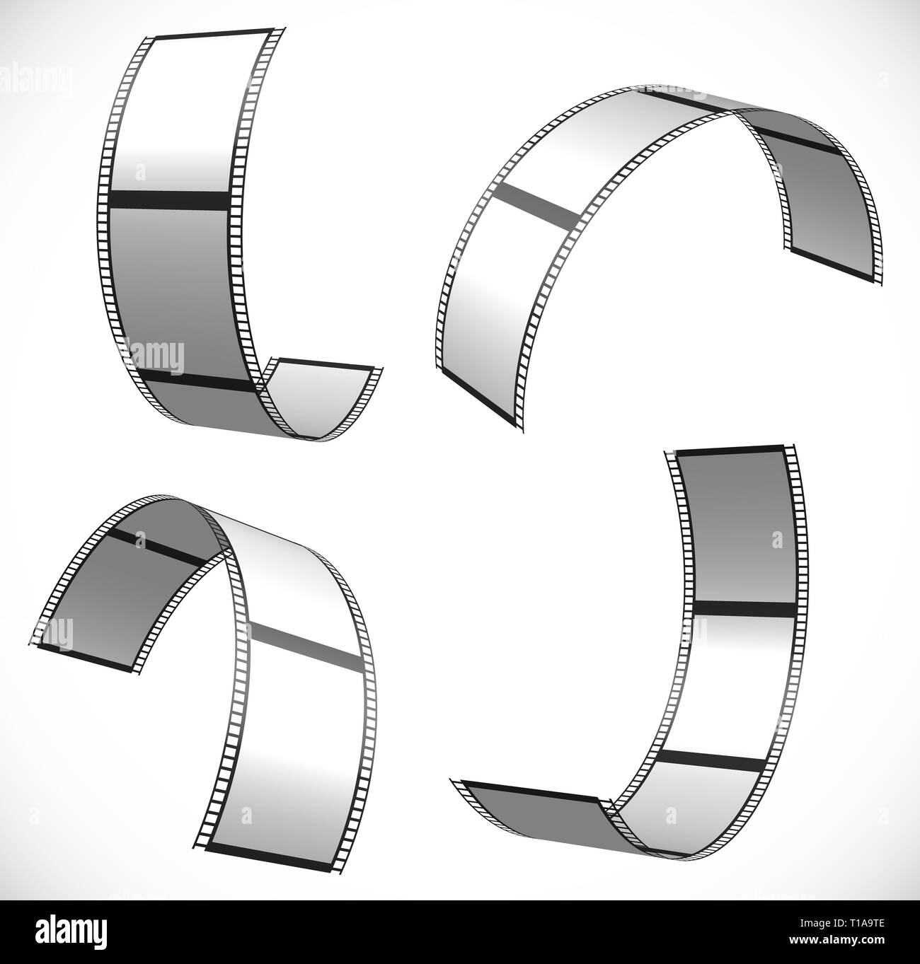 Film strip vector graphics for photography concepts Stock Photo - Alamy