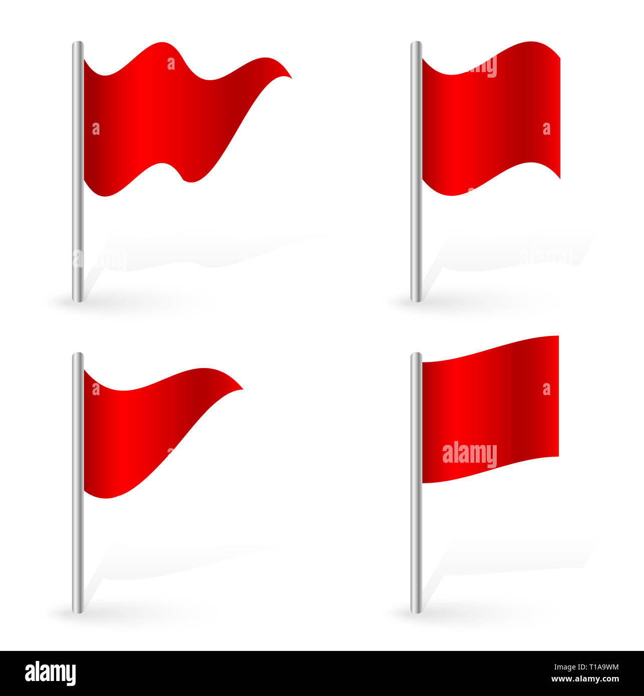 Shadows of flags Cut Out Stock Images & Pictures - Alamy