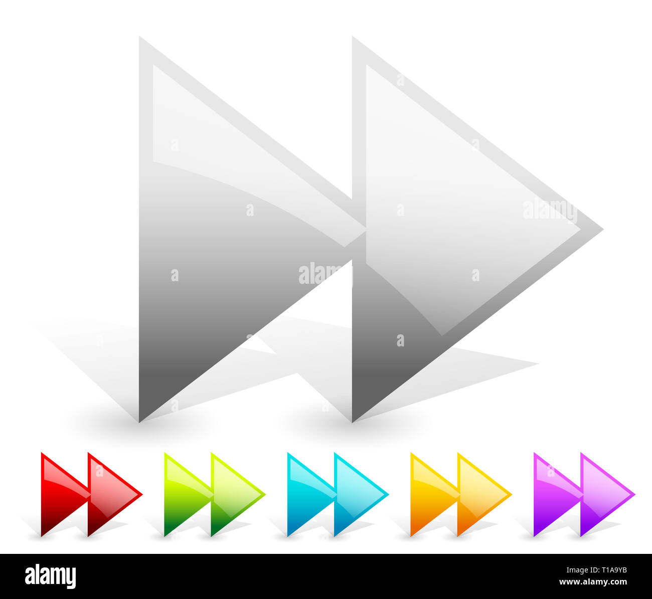 Fast forward buton hi-res stock photography and images - Alamy