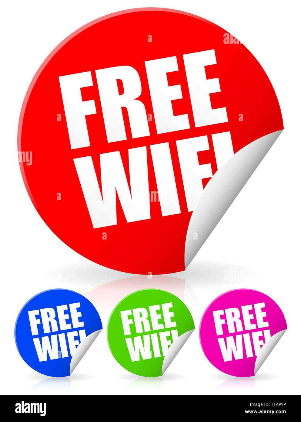 Wifi stickers hi-res stock photography and images - Alamy