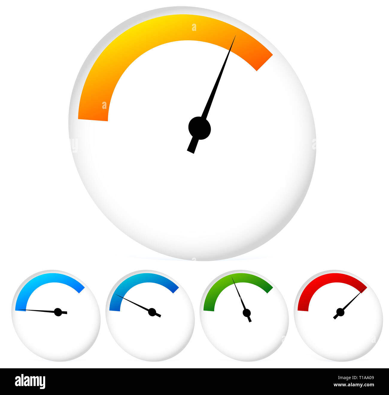 Gauge, dial template Stock Photo - Alamy