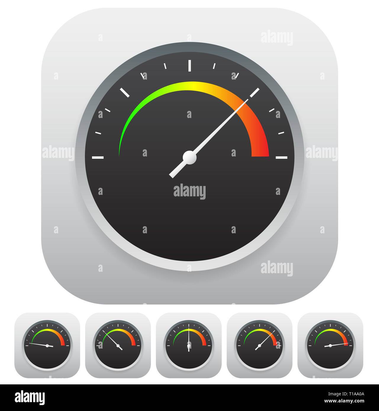 General dial. Gauge, metering vector Stock Photo - Alamy