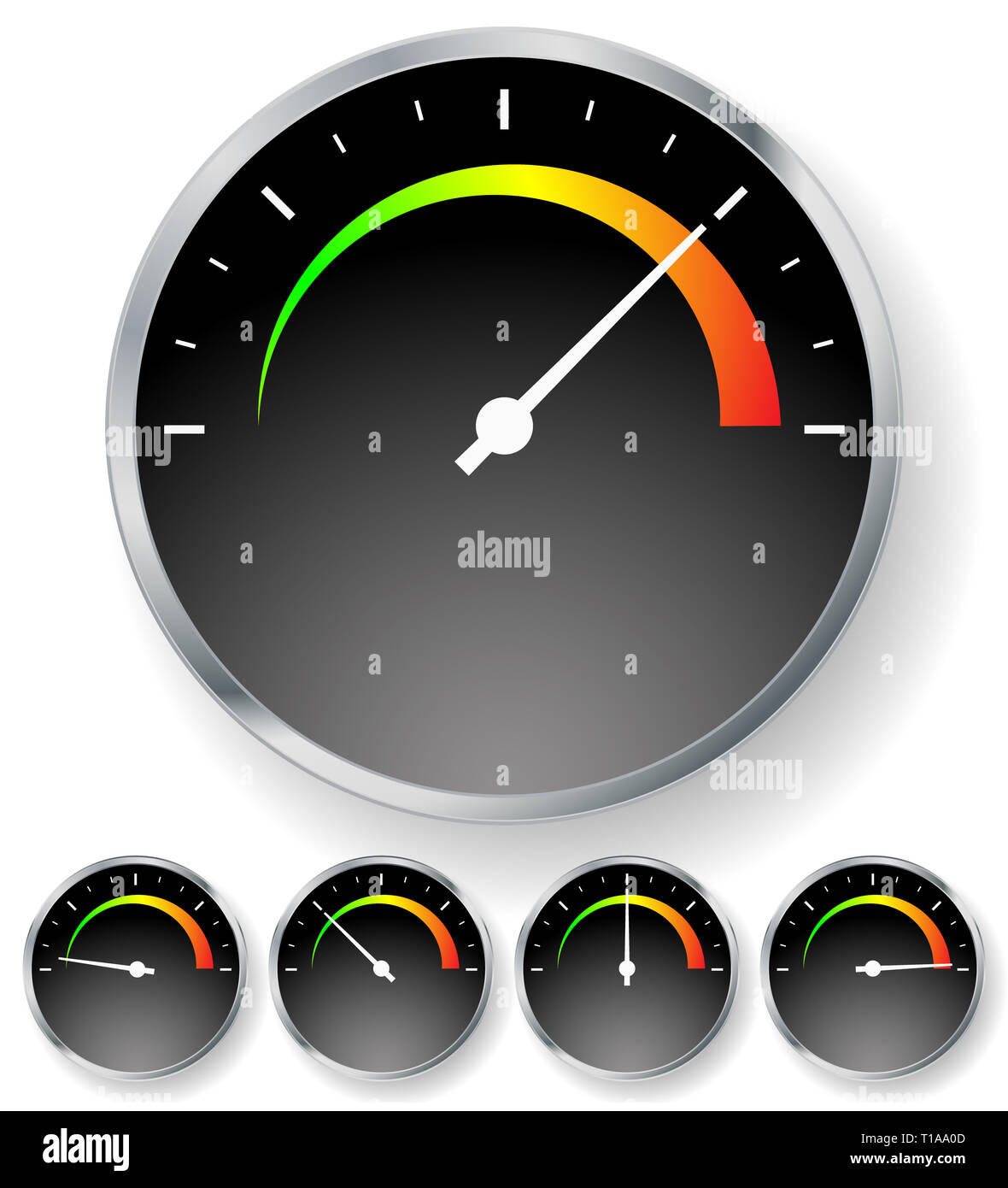 General dial. Gauge, metering vector Stock Photo - Alamy