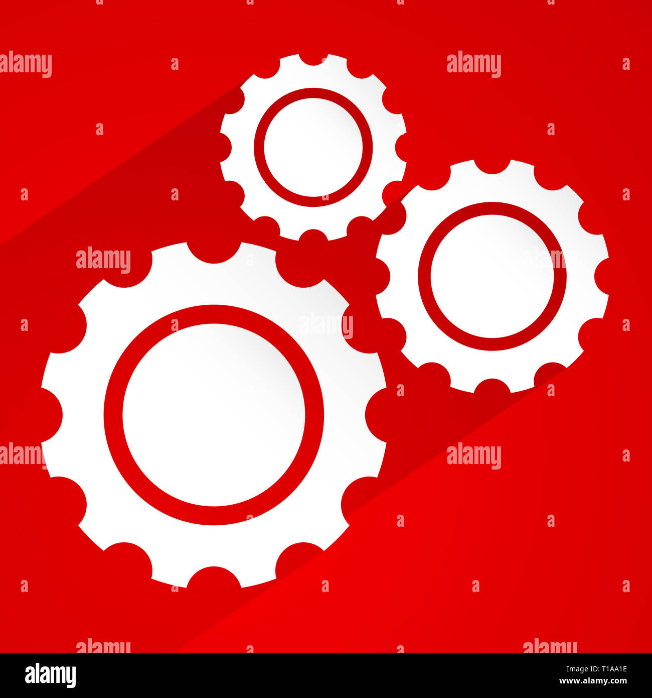Various gear wheel, rack wheel vector graphics. Mechanics ...