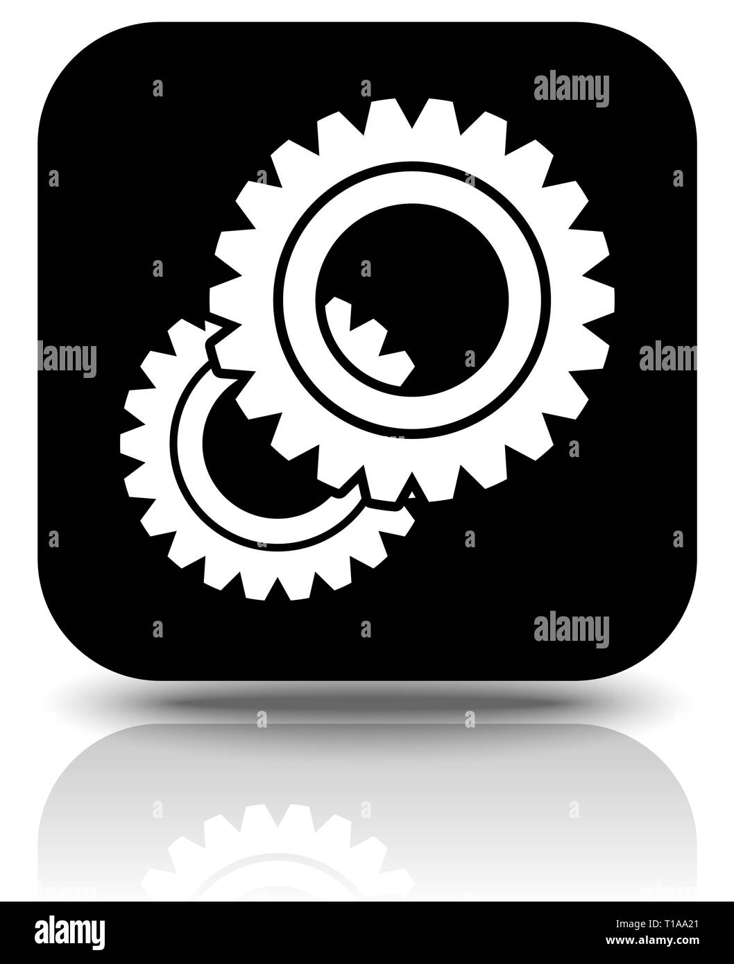 Various gear wheel, rack wheel vector graphics. Mechanics ...