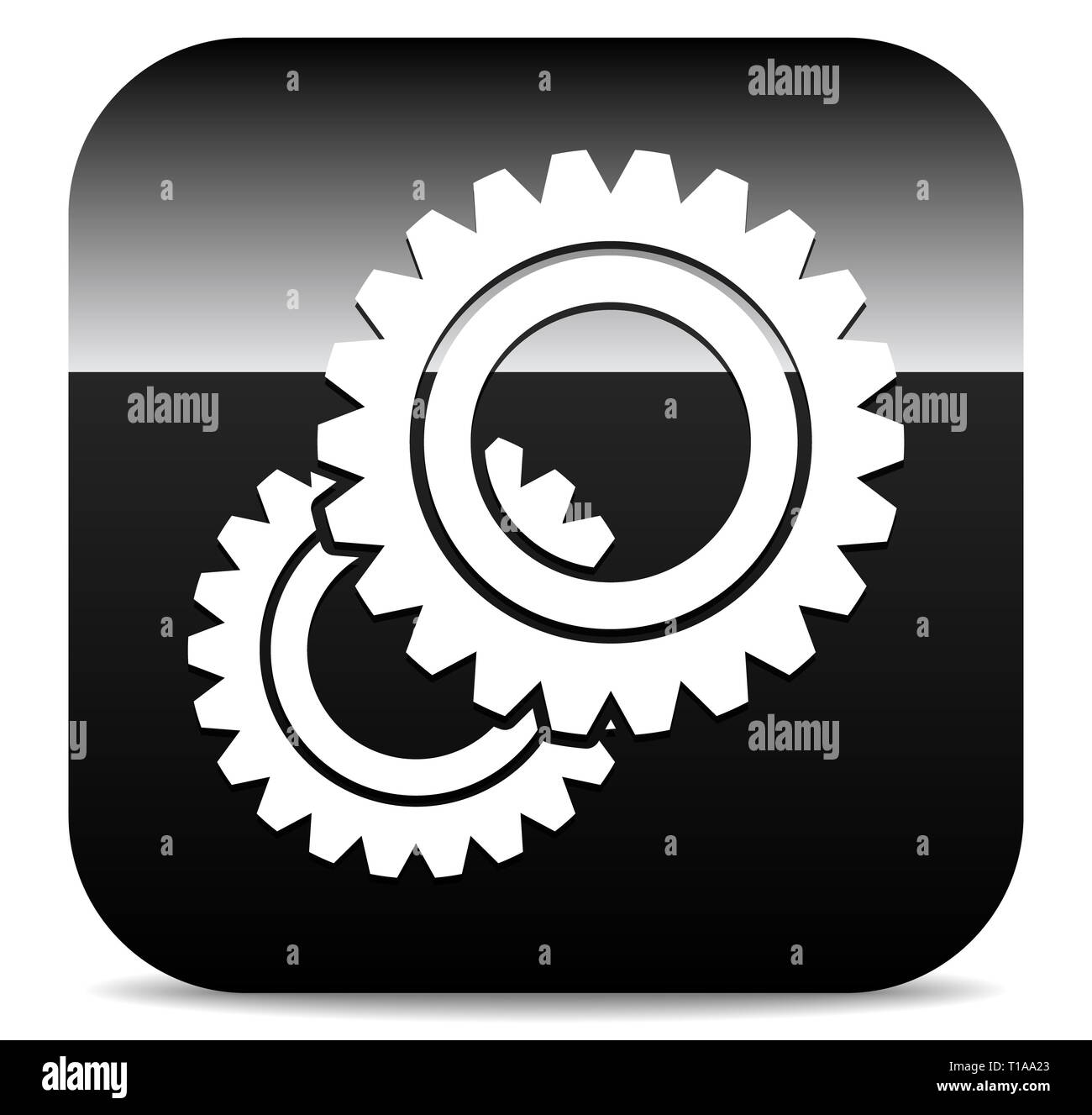 Various gear wheel, rack wheel vector graphics. Mechanics ...