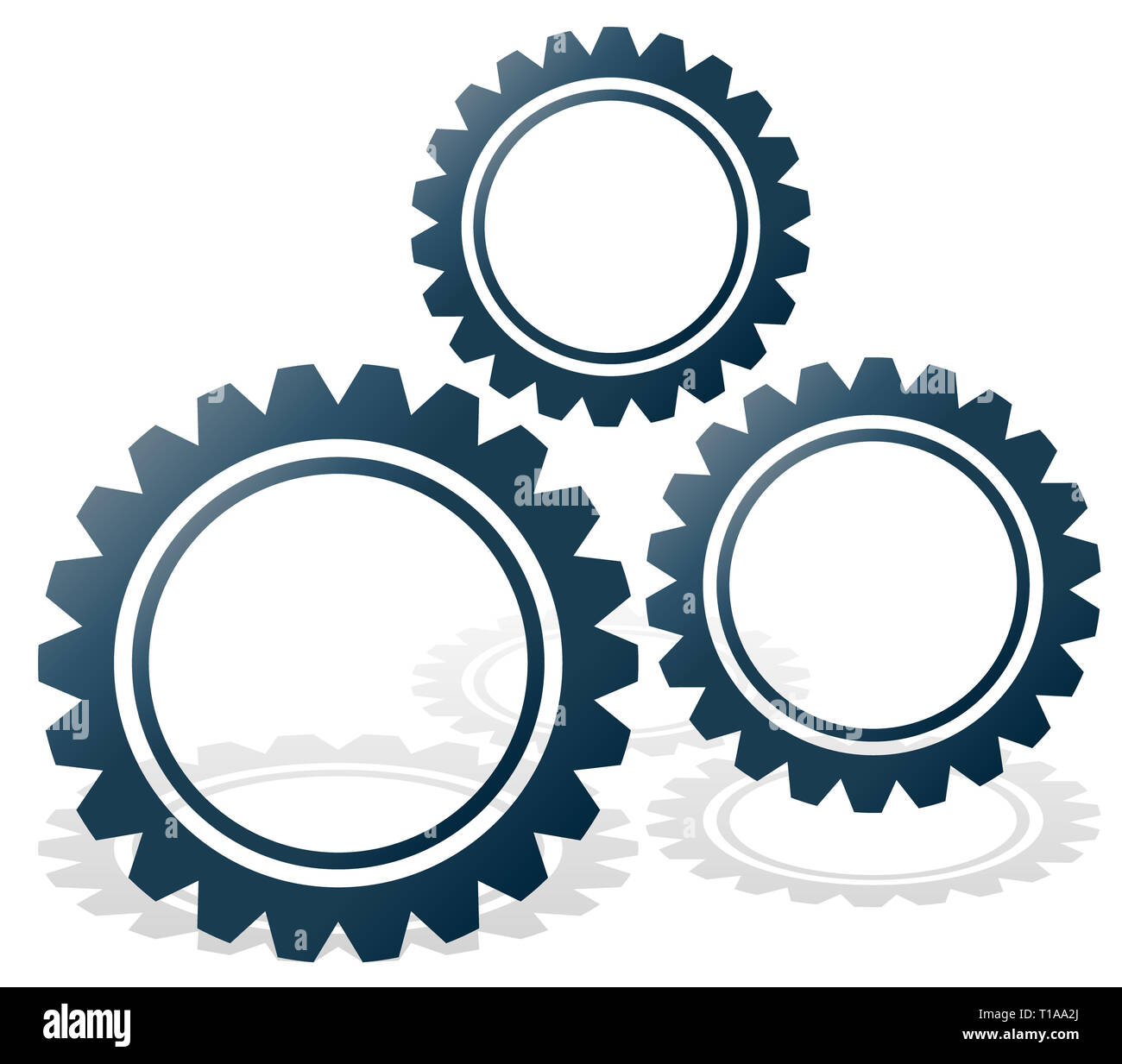 3 cogs isolated hi-res stock photography and images - Alamy