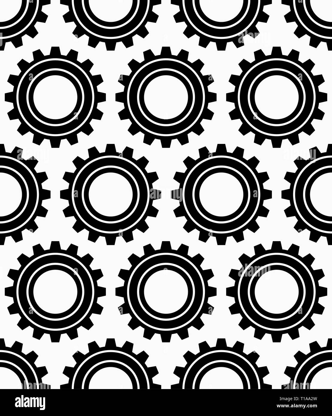 Various gear wheel, rack wheel vector graphics. Mechanics ...