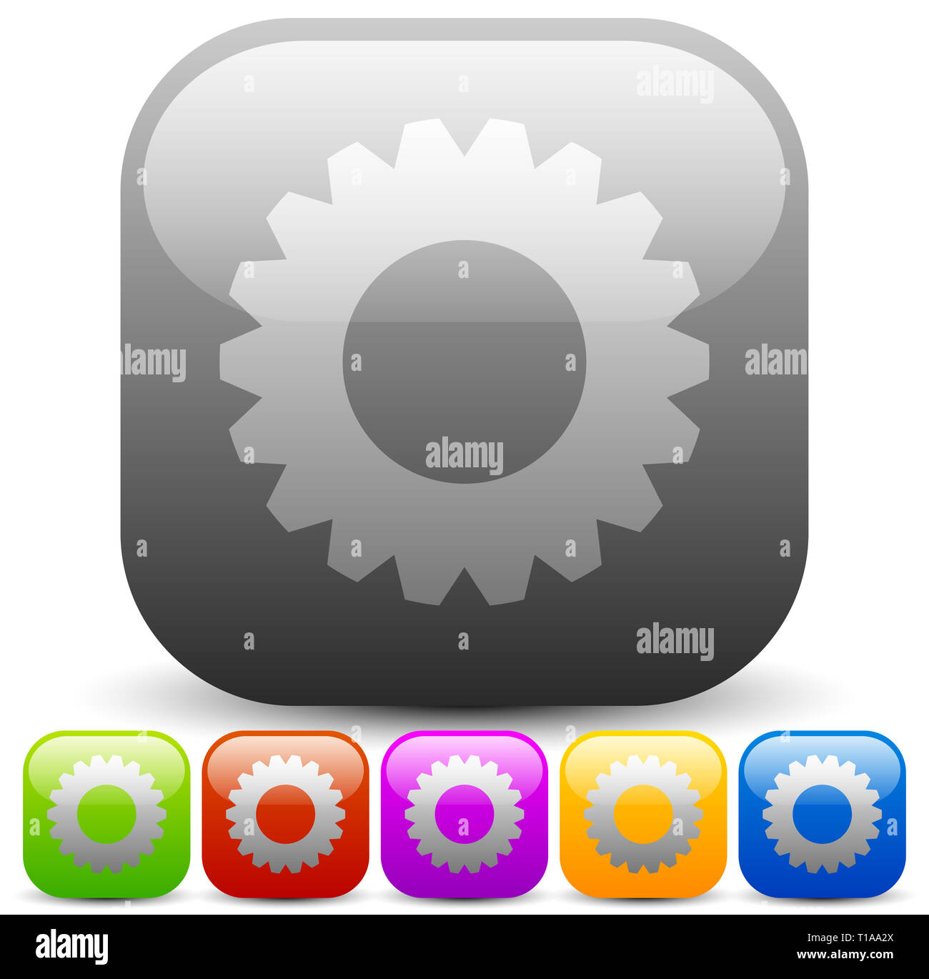 Eps 10 Vector Illustration of Modern Gears, cogwheels, gearwheels or ...