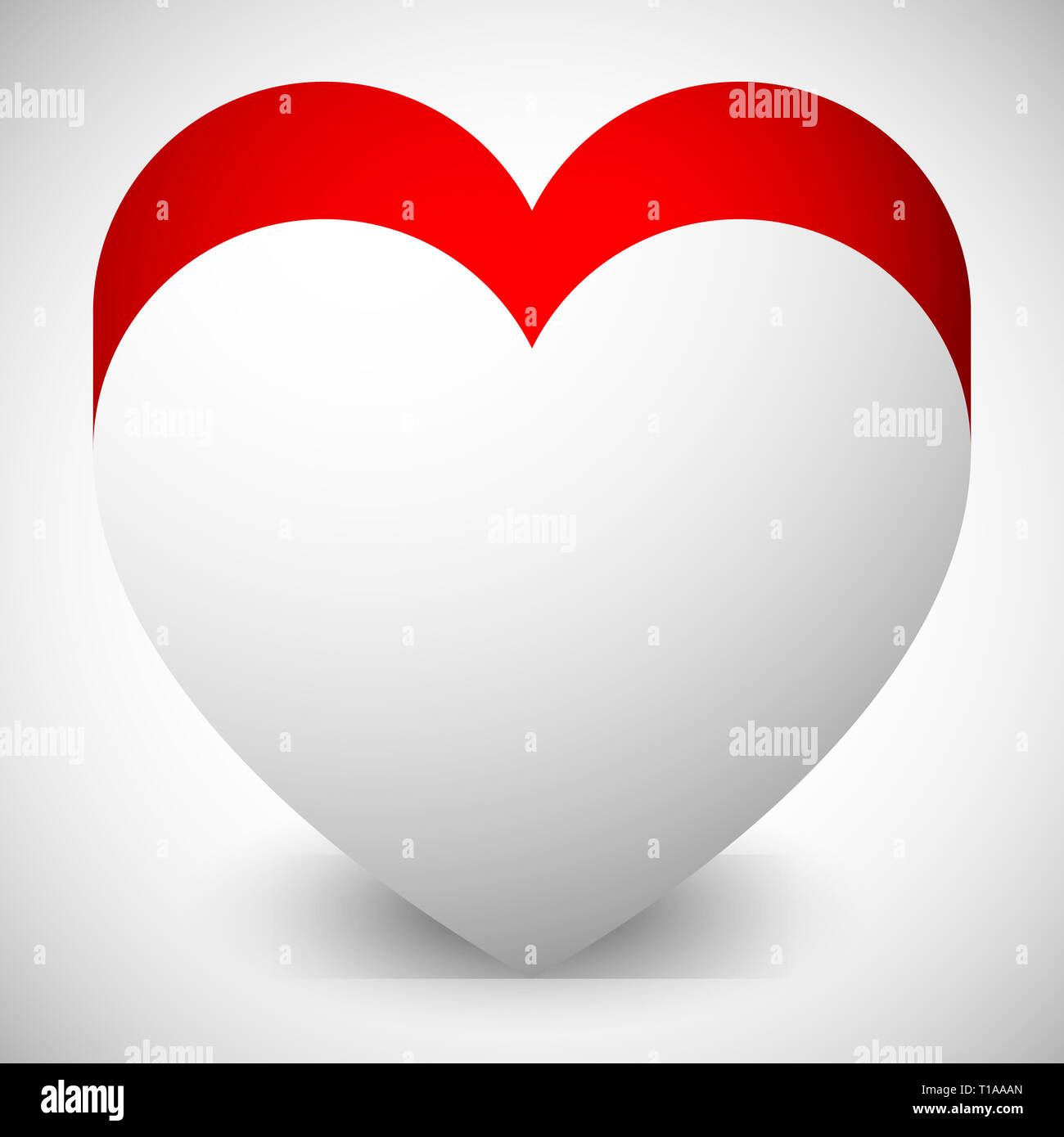 Vector graphics with red heart. Eps 10 Stock Photo - Alamy