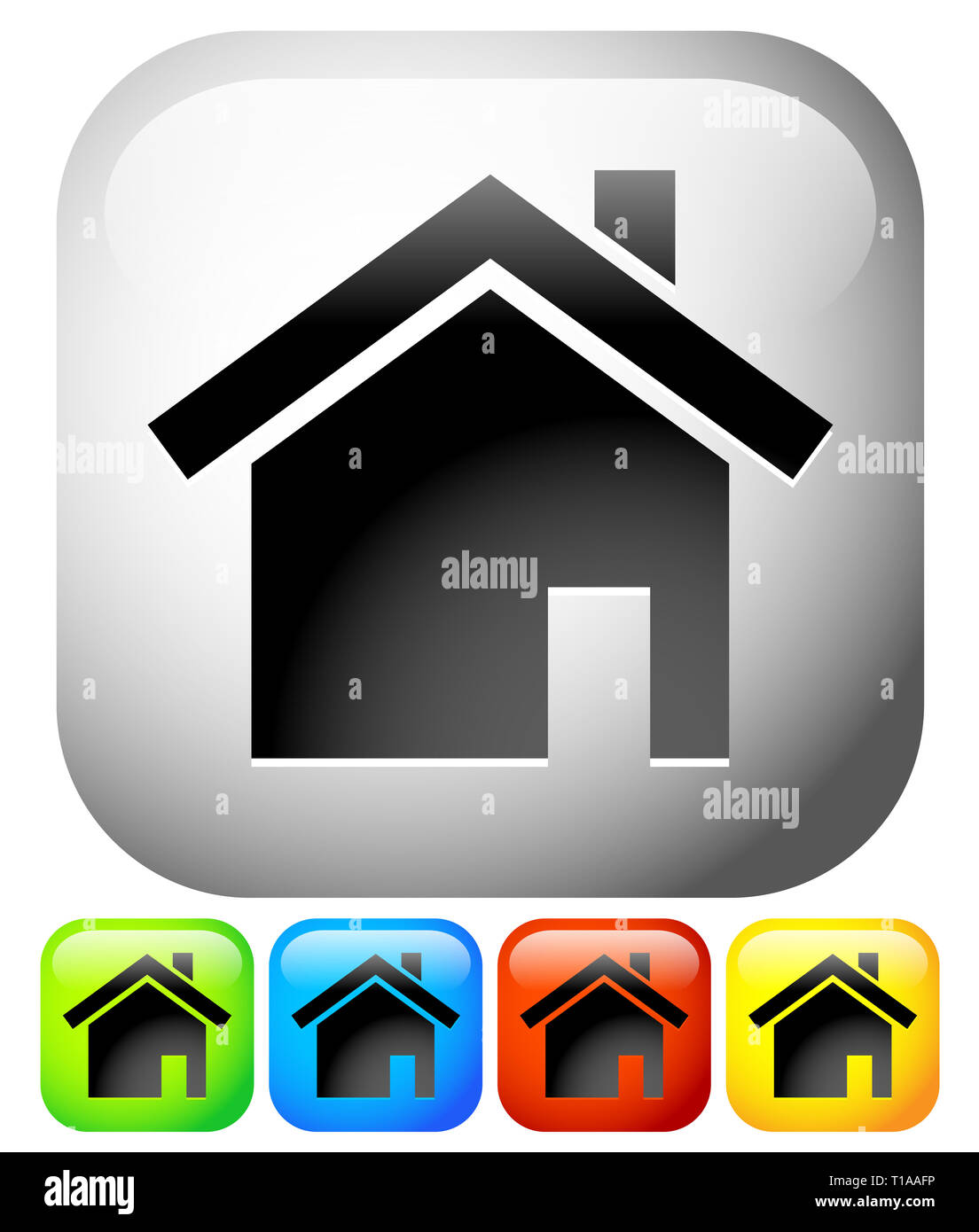 House icons. Home, house, residential building, homepage icons. Vector ...
