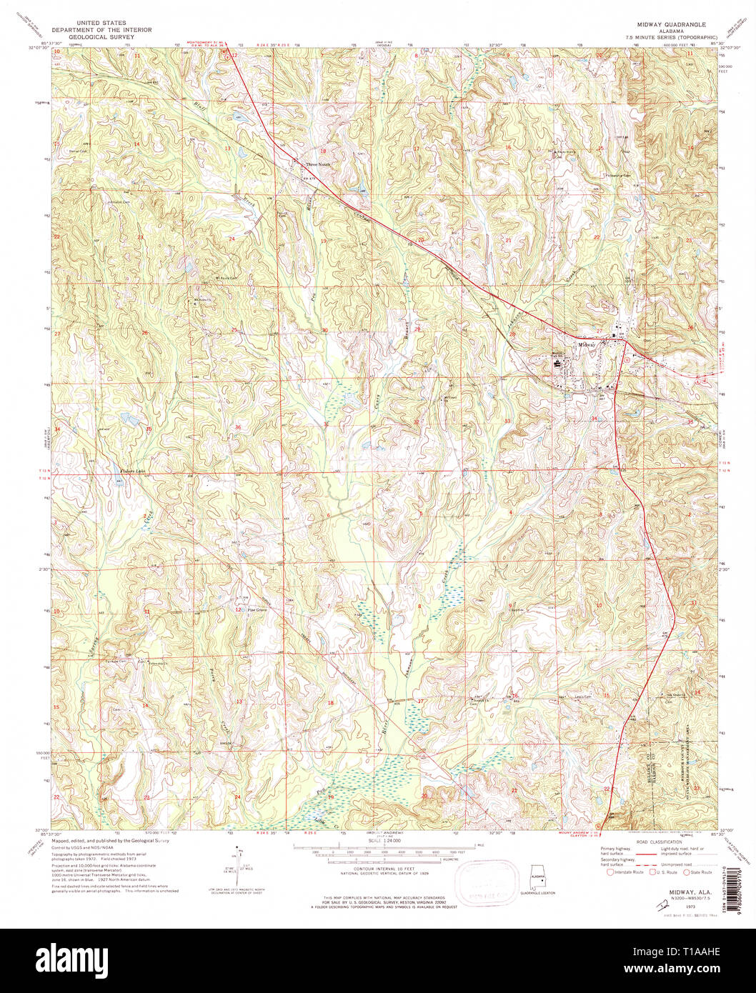 Midway map hi-res stock photography and images - Alamy