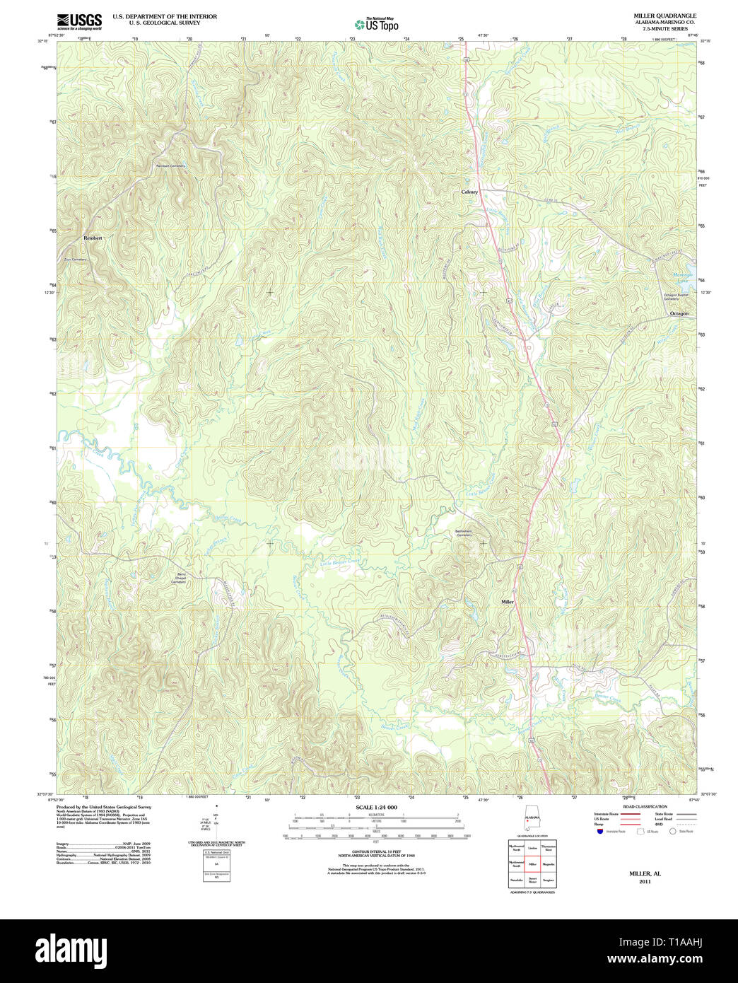 Geological map of alabama hi-res stock photography and images - Alamy