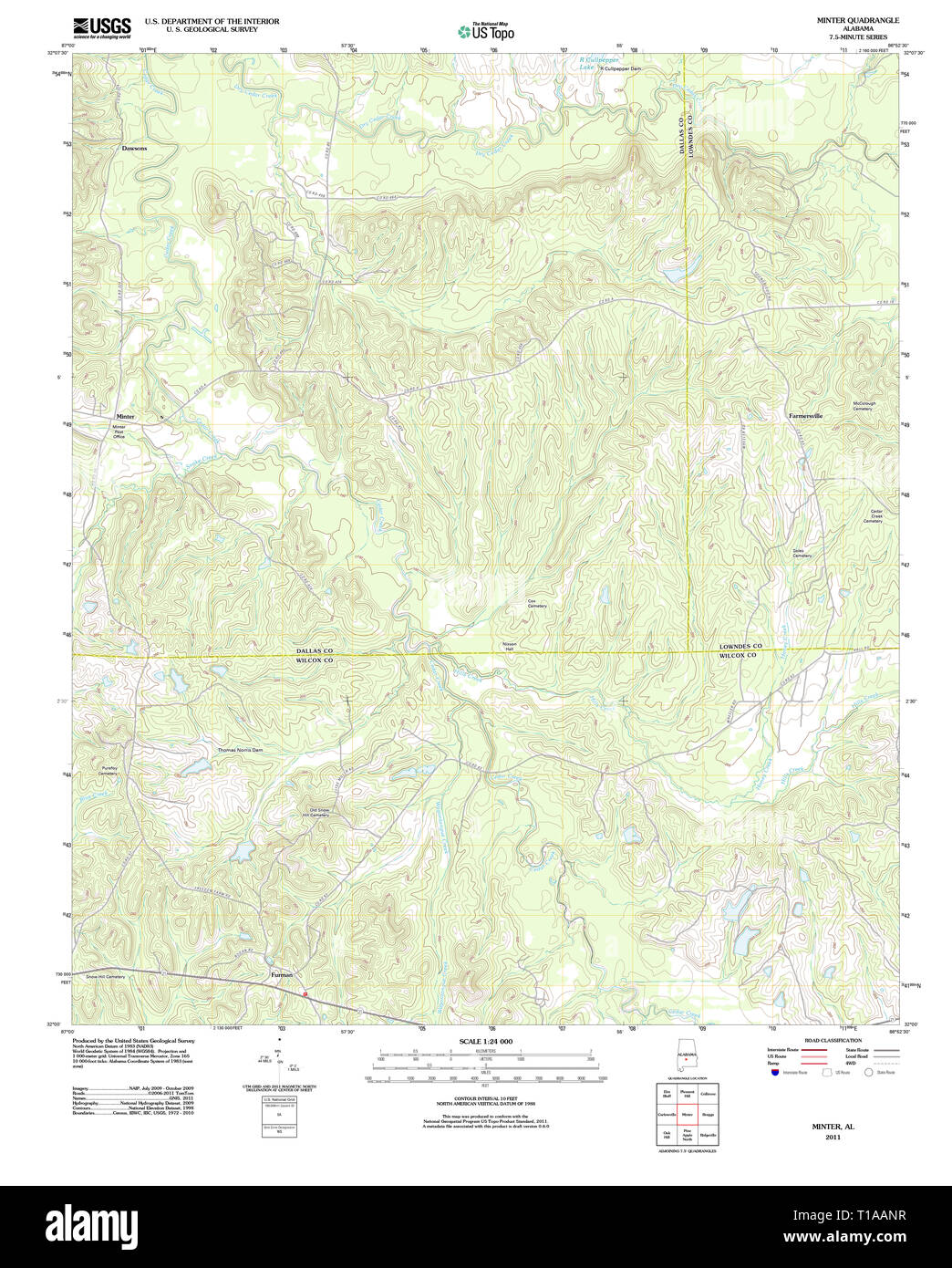 Geological map of alabama hi-res stock photography and images - Alamy