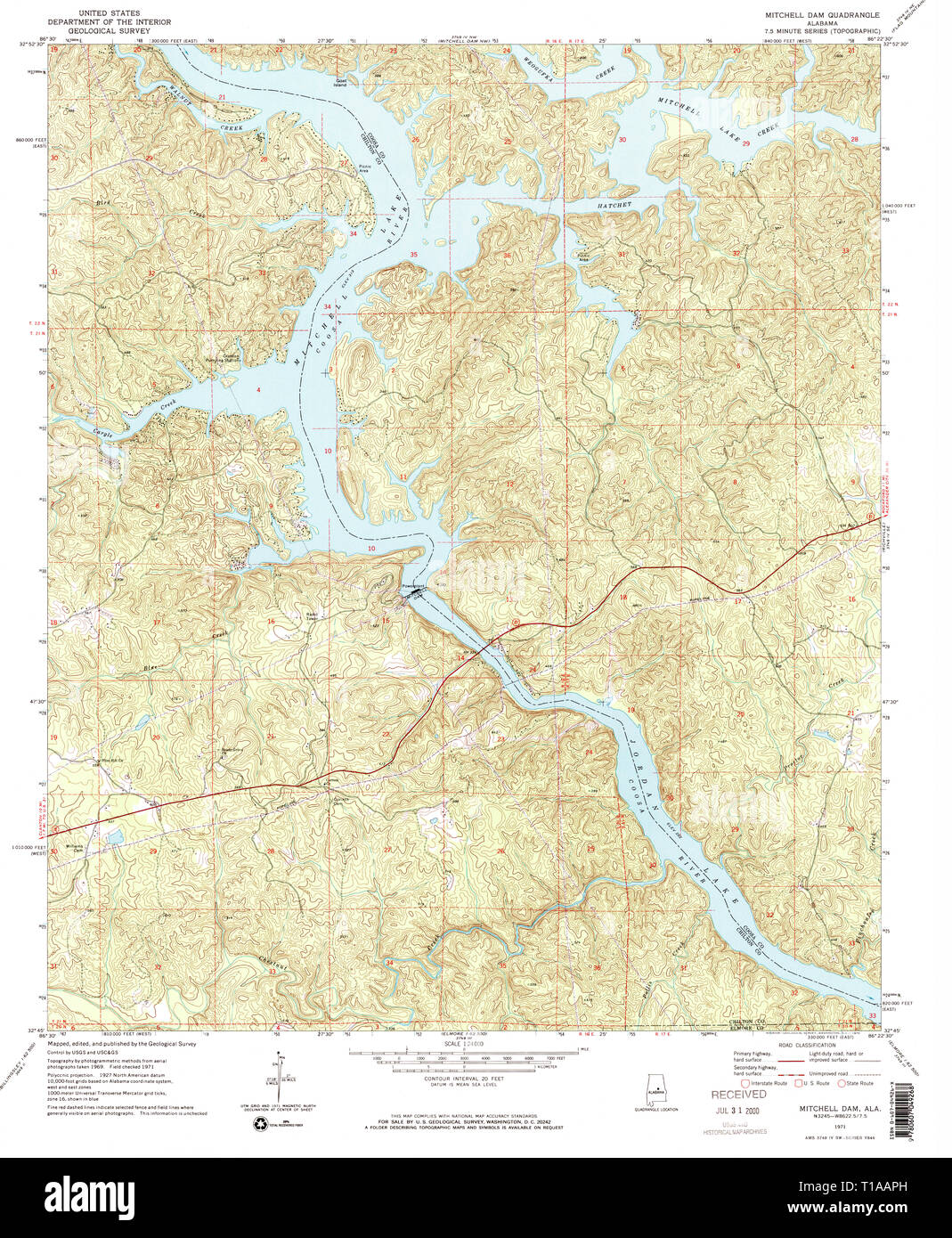 Map Of Mitchell Cut Out Stock Images & Pictures - Alamy
