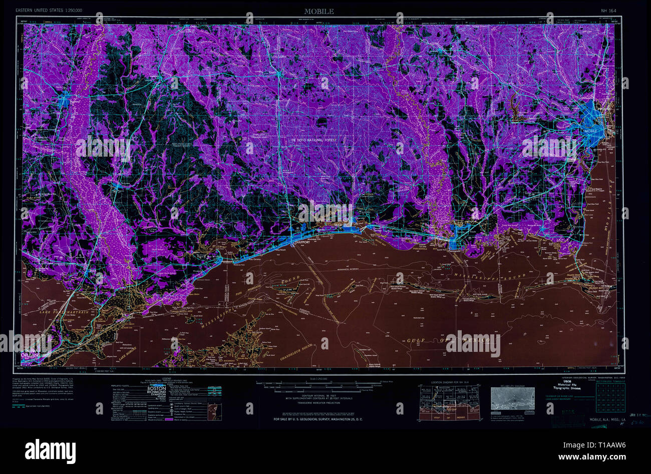 Map alabama 1963 hi-res stock photography and images - Alamy