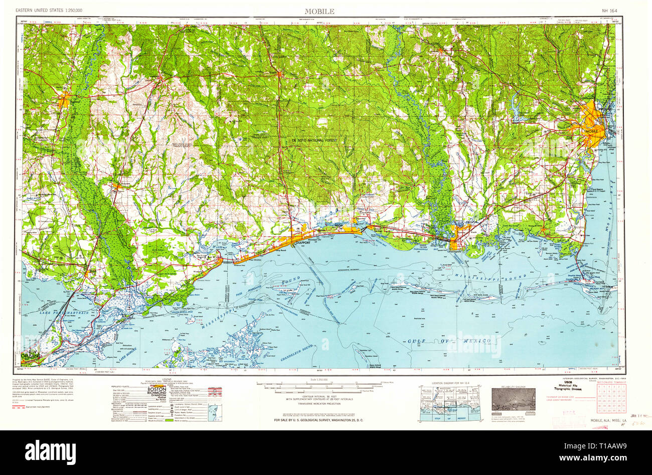 Map alabama 1963 hi-res stock photography and images - Alamy