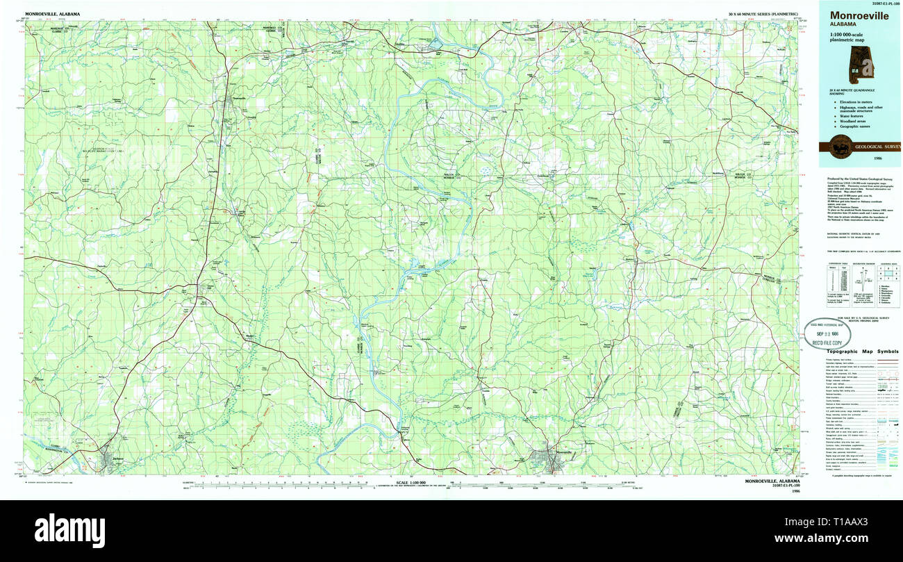 1986 map hi-res stock photography and images - Alamy