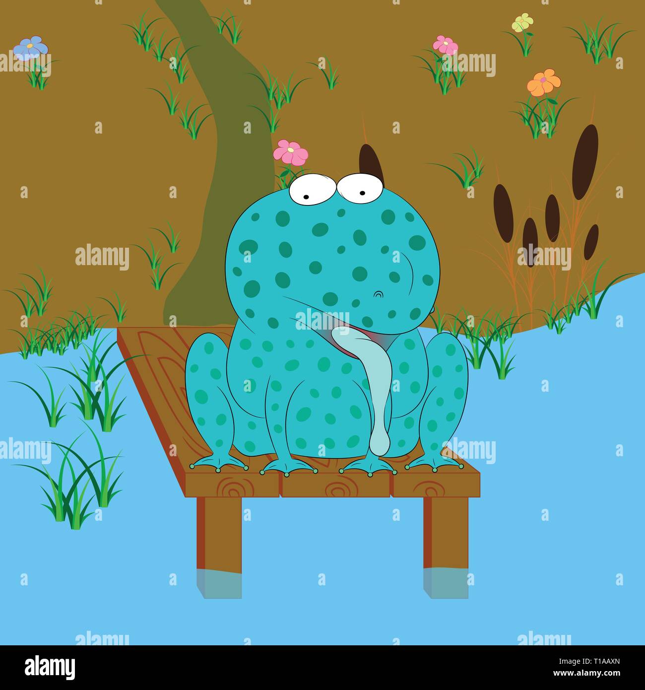 Frog Cartoon High Resolution Stock Photography and Images - Alamy