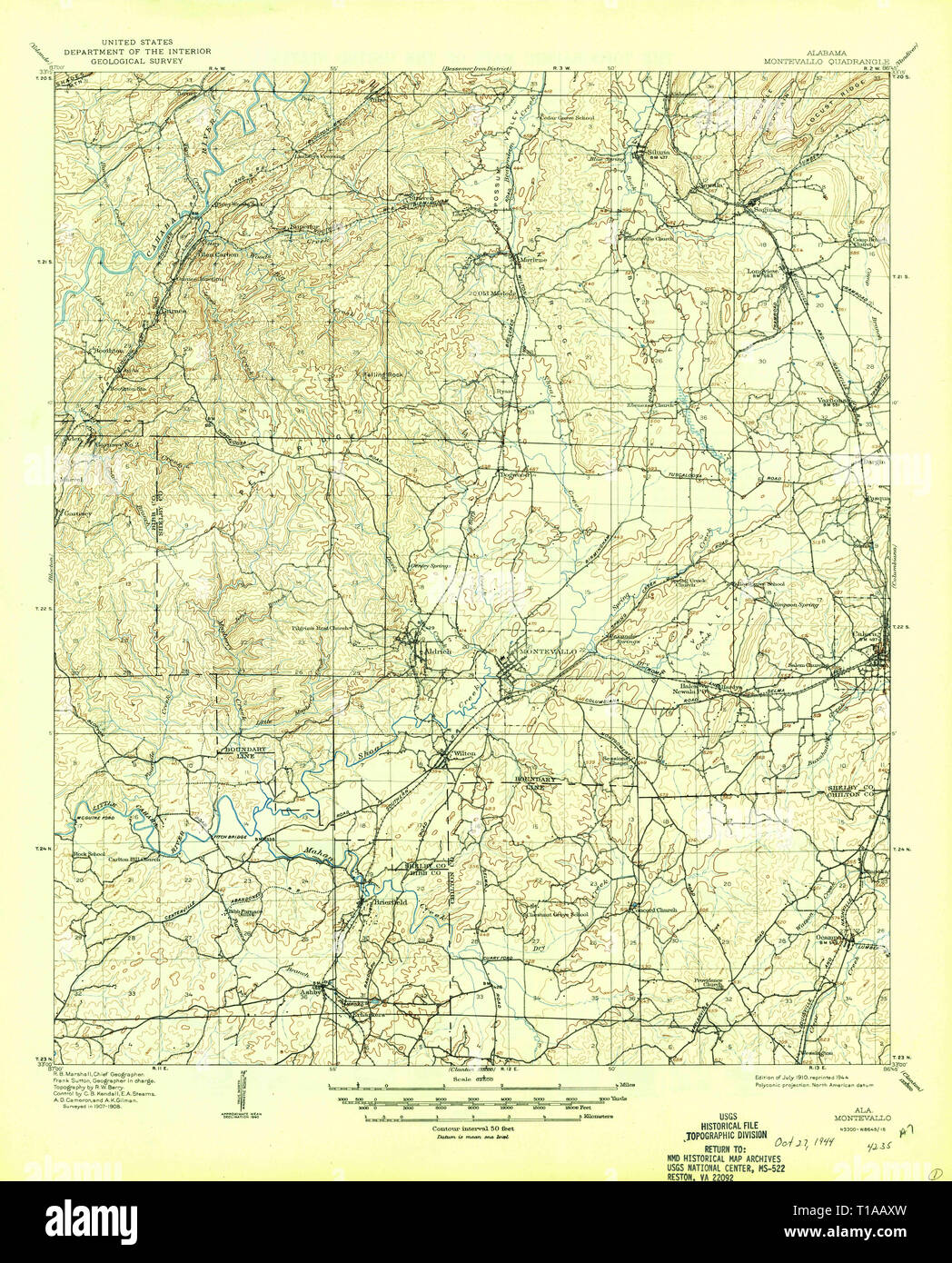 Montevallo alabama map hi-res stock photography and images - Alamy