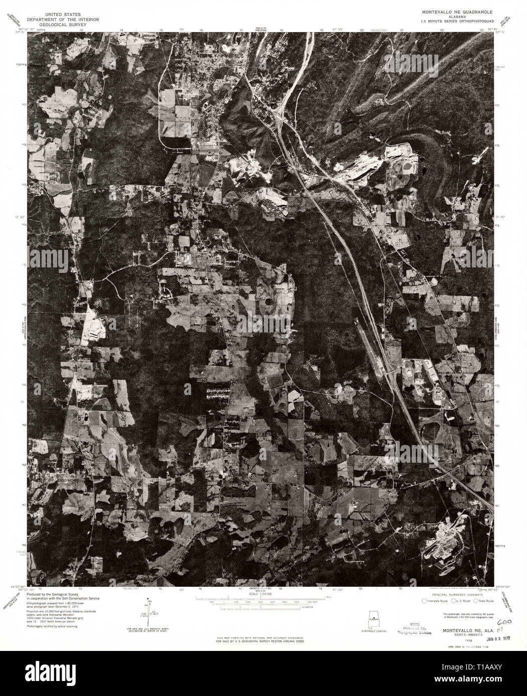 Montevallo alabama map hi-res stock photography and images - Alamy