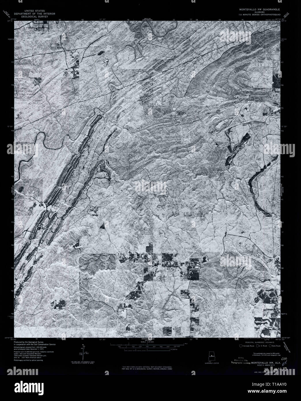 Map of montevallo hi-res stock photography and images - Alamy