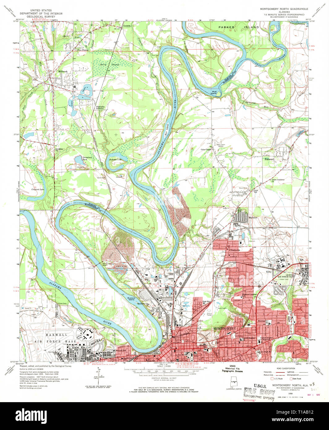 1958 map Cut Out Stock Images & Pictures - Alamy