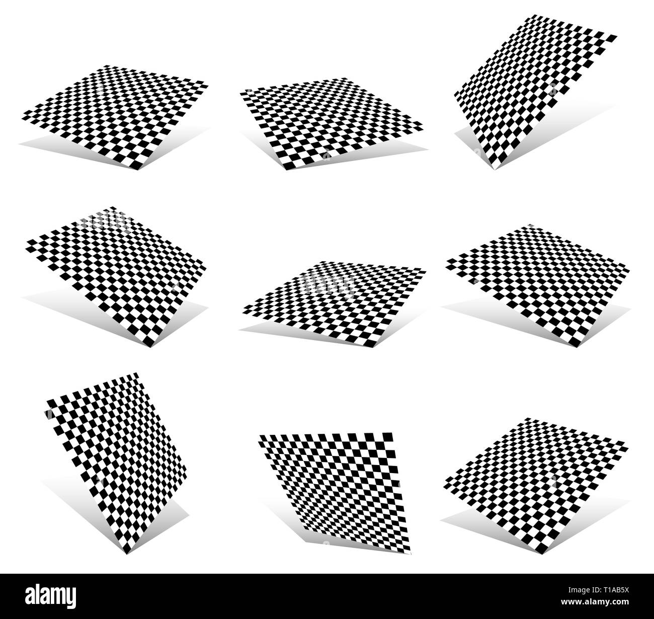 Black white checkered plane hi-res stock photography and images - Alamy