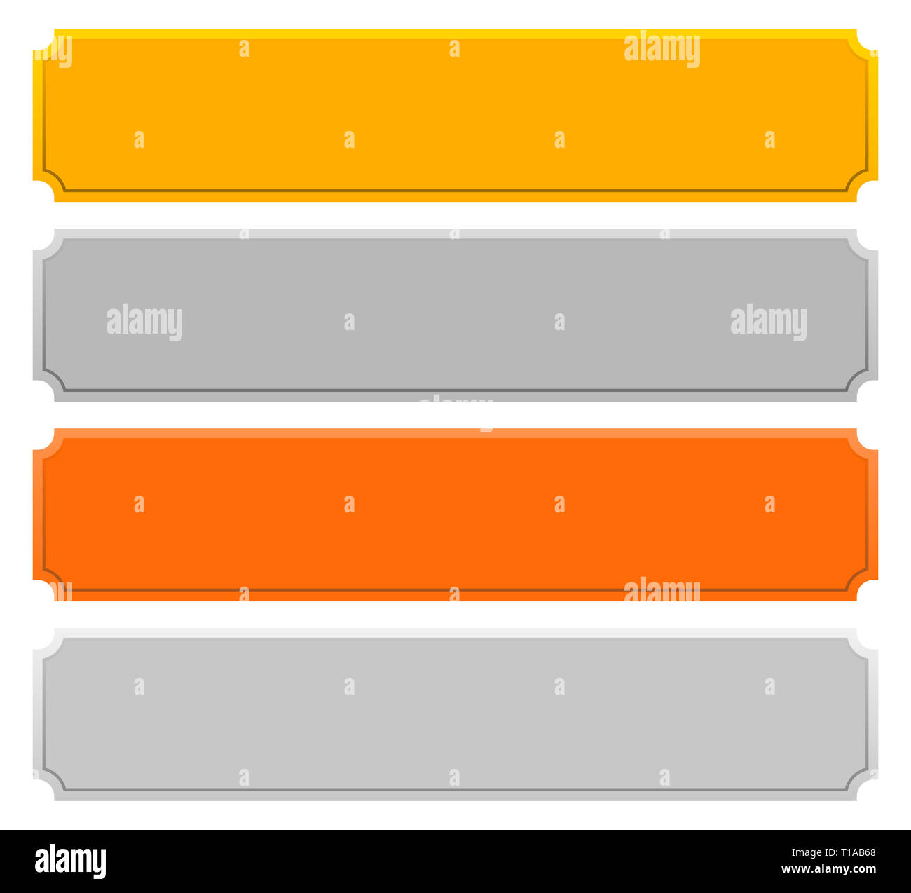 Silver memorial plaque Cut Out Stock Images & Pictures - Alamy