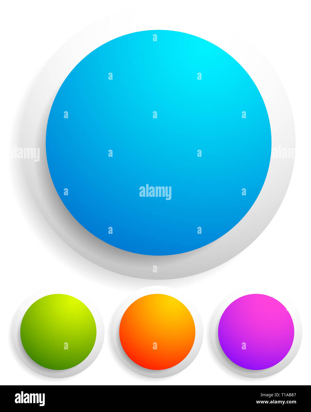 Empty colorful circle shape, circle element, vector eps 10 Stock Photo ...