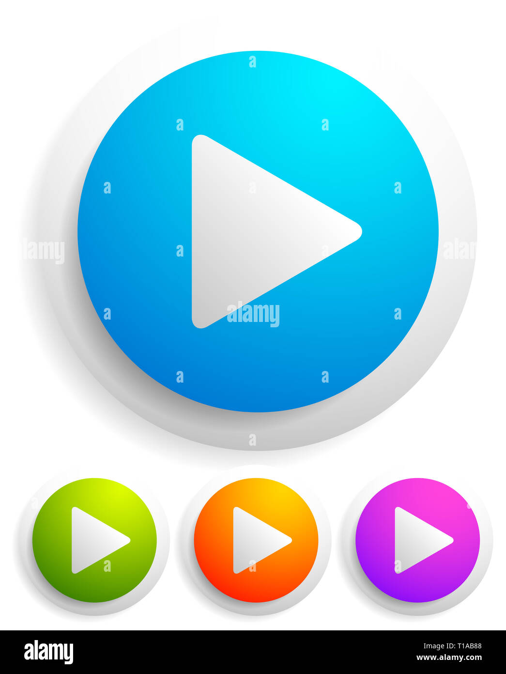 Mediaplayer icon hi-res stock photography and images - Alamy