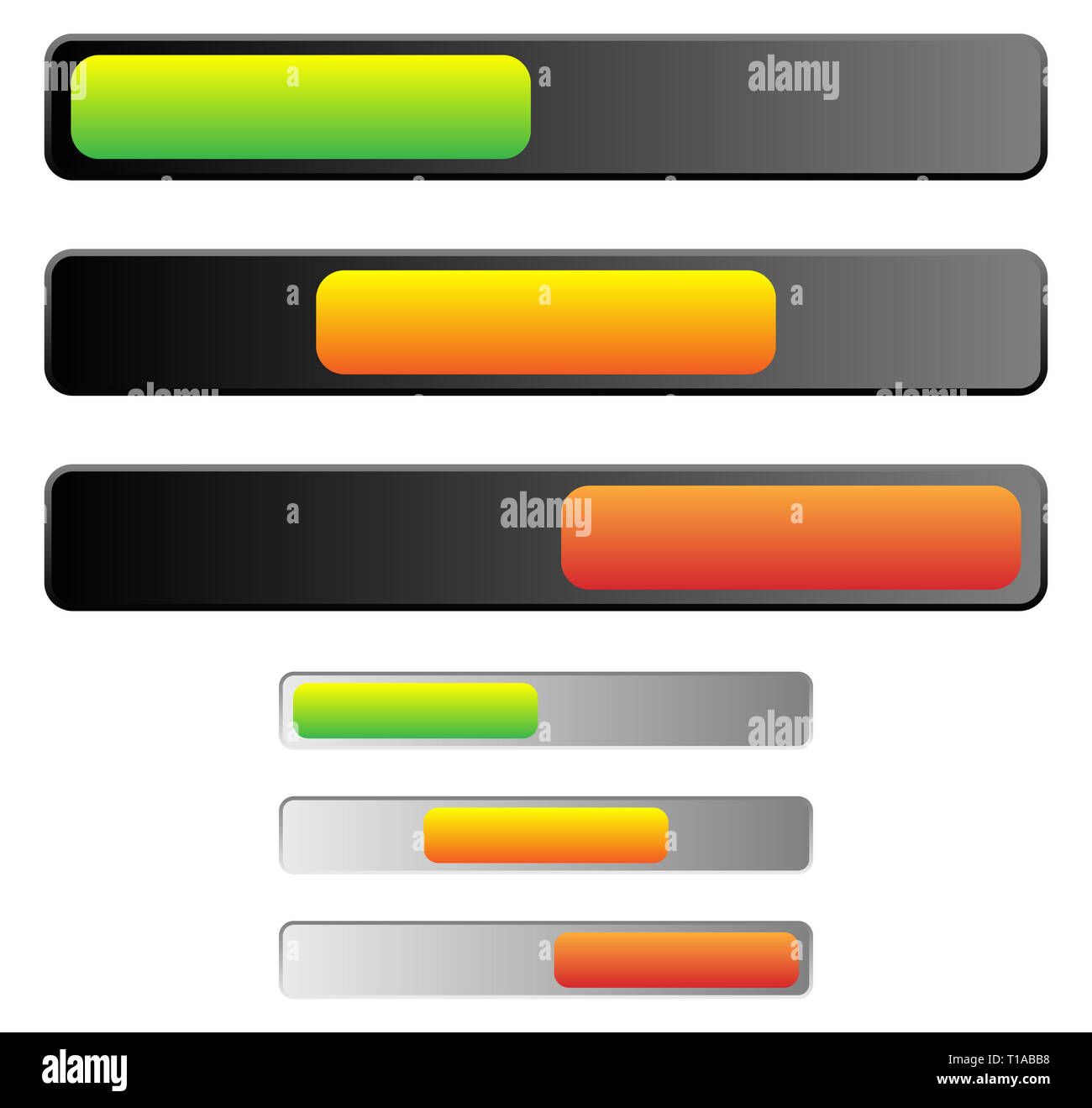 Horizontal 3 state power button without symbol Stock Photo - Alamy