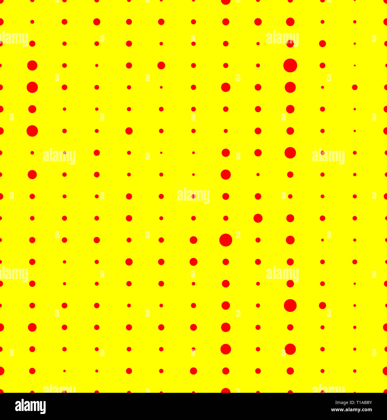 Duotone, red, yellow pop art, polka dot, dotted pattern Stock Photo - Alamy