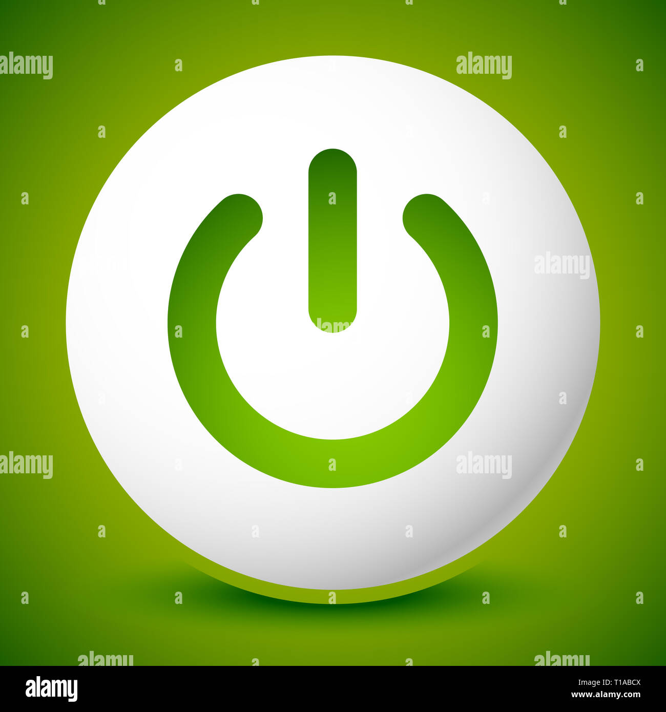 Power button, Power symbol vector graphics (eps10 Stock Photo - Alamy