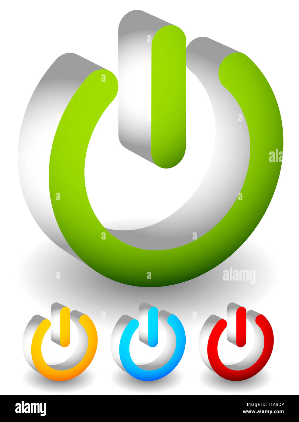 Power button, Power symbol vector graphics (eps10 Stock Photo - Alamy