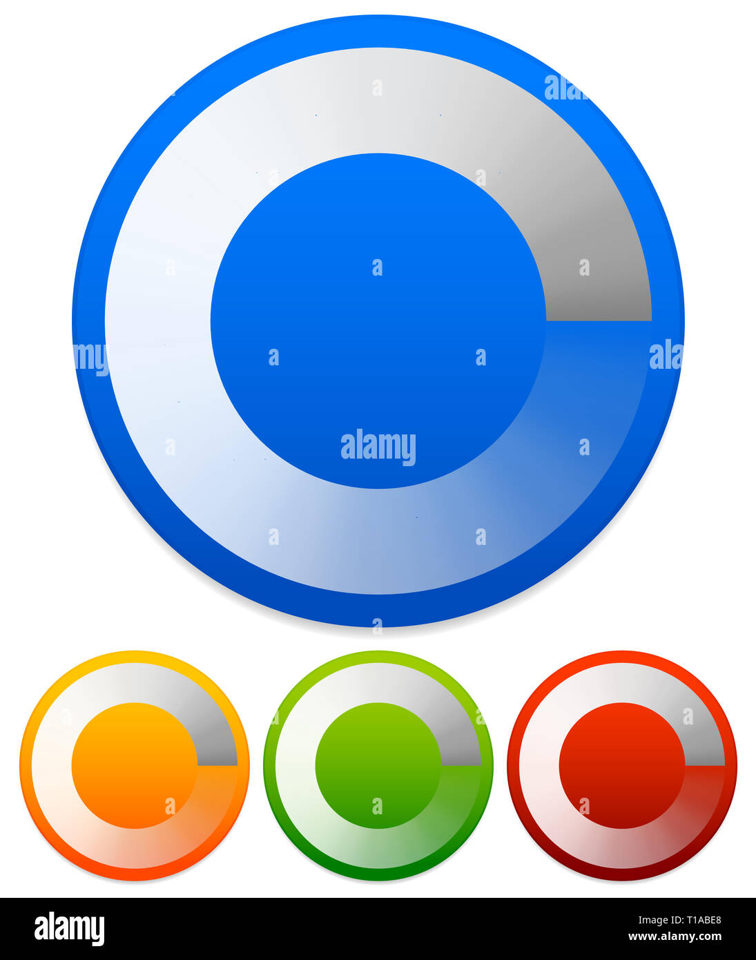 Circular preloader, buffer symbol or general circle emblem, circle ...
